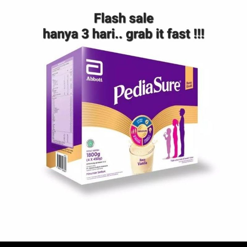 Jual Pediasure triplesure vanilla 1800gr | Shopee Indonesia