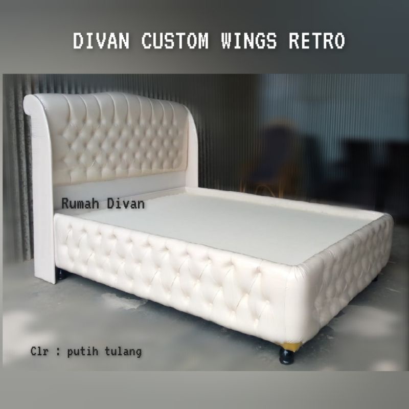 Jual DIPAN DIVAN TEMPAT TIDUR CUSTOM WINGS RETRO TINGGI 40CM | Shopee ...