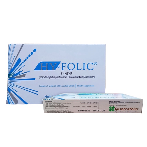 Jual Hy Folic Asam Folat Vitamin Ibu Hamil strip isi 6 tablet tablet ...