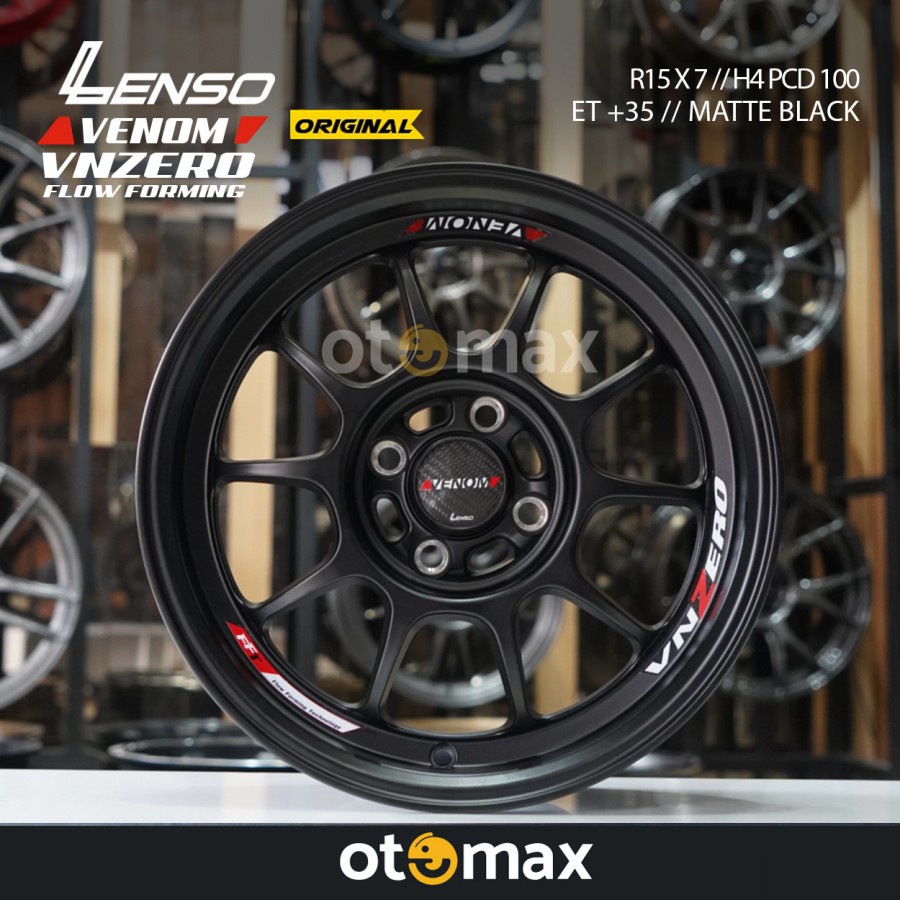 Jual Velg Mobil Lenso Venom Zero Original Ring 15 Matt Black | Shopee ...