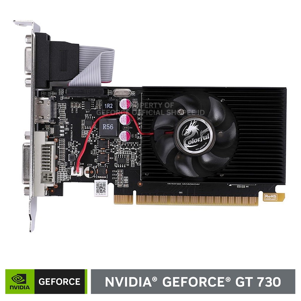 Jual COLORFUL GeForce GT 730 LP 4GD3-V | 4GB GDDR3 | Shopee Indonesia