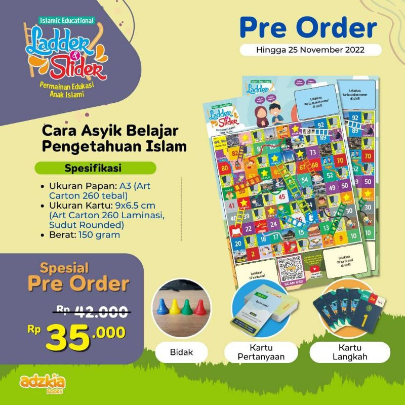 Jual ISLAMIC EDUCATIONAL LADDER DAN SLIDER Permainan Ular Tangga ...