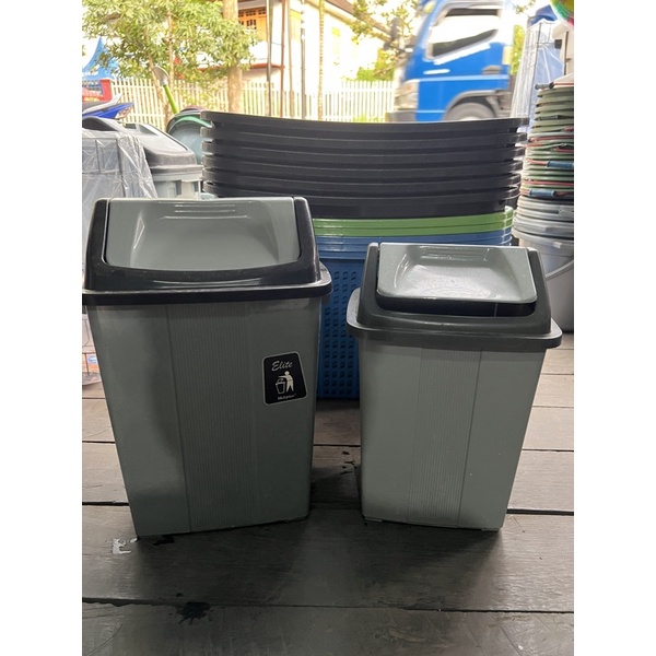 Jual Tempat sampah / bak sampah tutup 15liter dan 10liter | Shopee ...