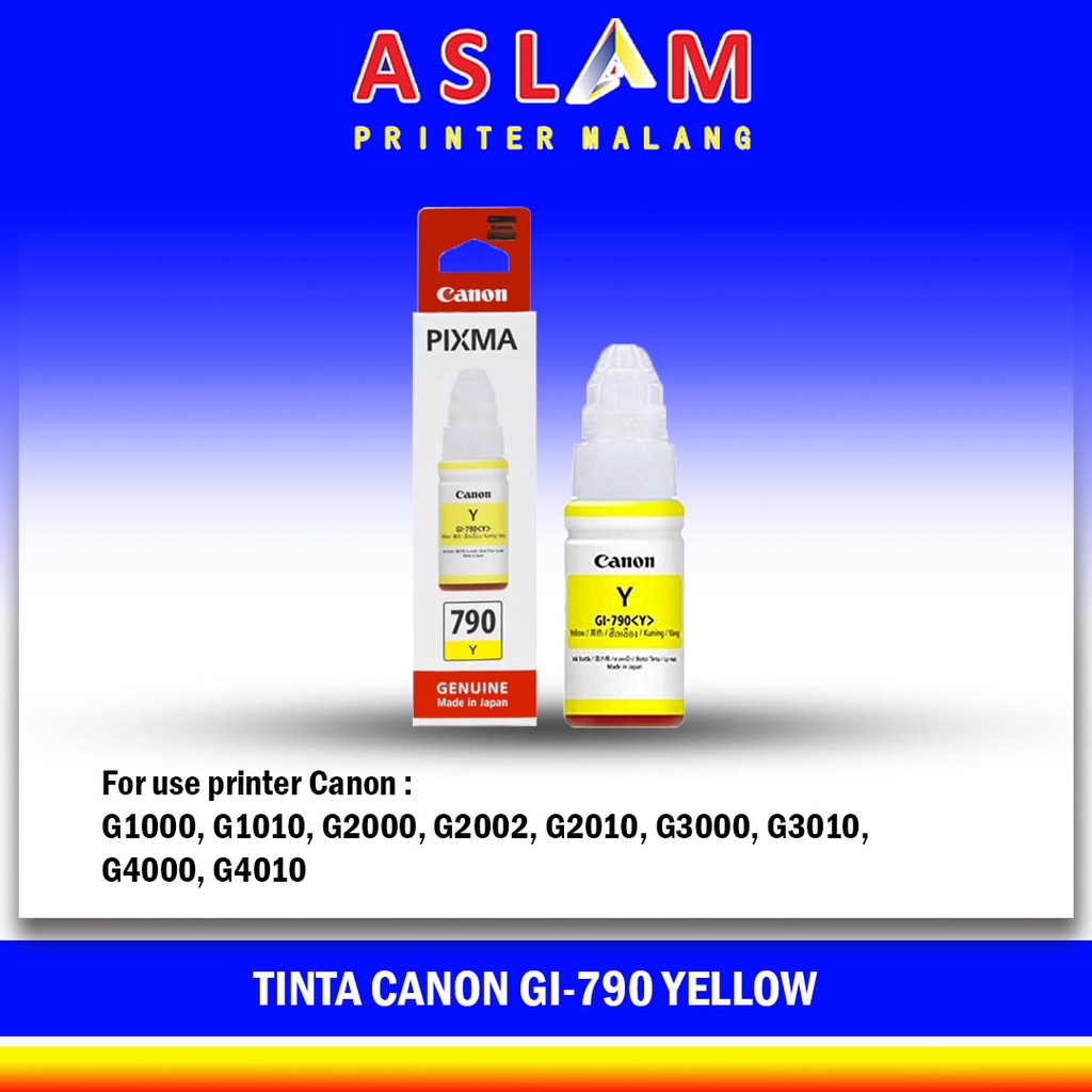Jual Tinta Canon GI 790 GI790 GI-790 Yellow Ink Bottles (Kuning) G1000 ...