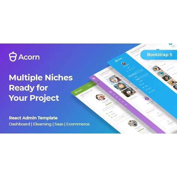 Jual Acorn - Premium Admin Dashboard Template (React) | Shopee Indonesia