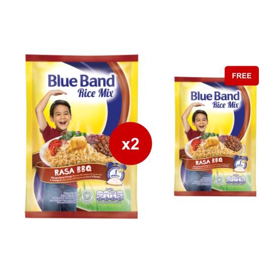 Jual Blue Band Rice Mix BBQ Bumbu Nasi 45 gr x 2 pcs + FREE Blue Band ...
