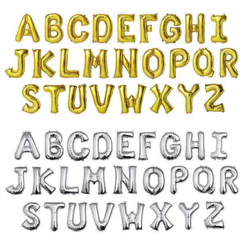 Jual Balon foil huruf 40cm balon balon huruf balon latex balon ulang ...