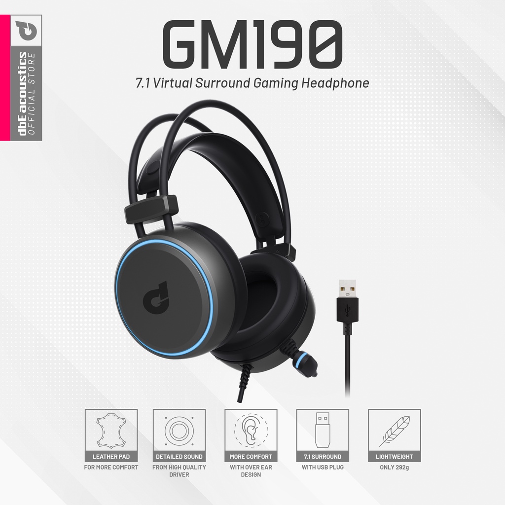 Jual dbE GM190 7.1 Virtual Surround Gaming Headphone | Shopee Indonesia