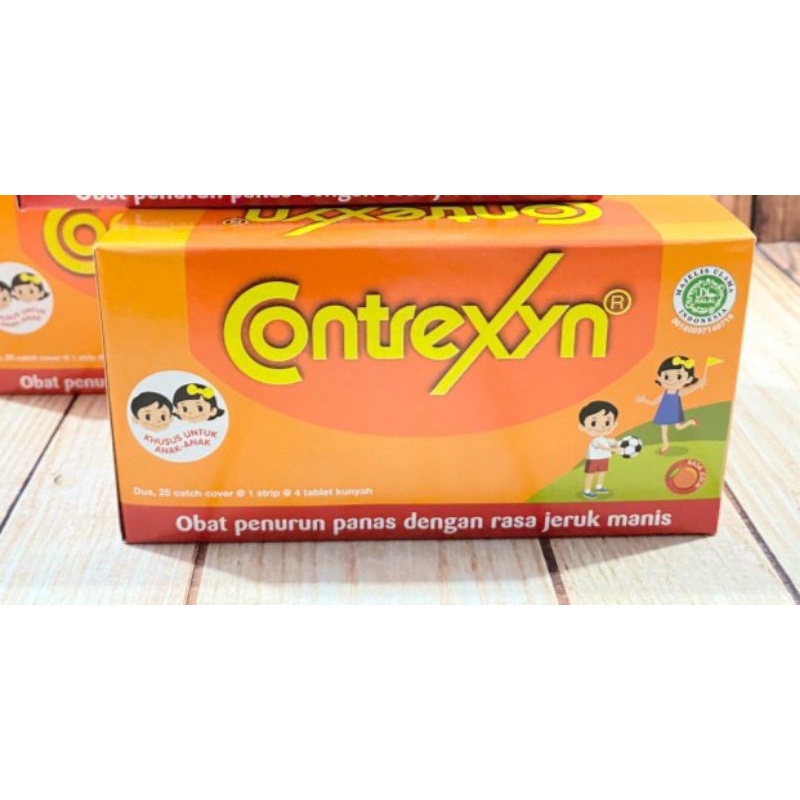 Jual Contrexyn Anak Tablet Acetosal - 1 Box isi 25 strip (100 tablet ...