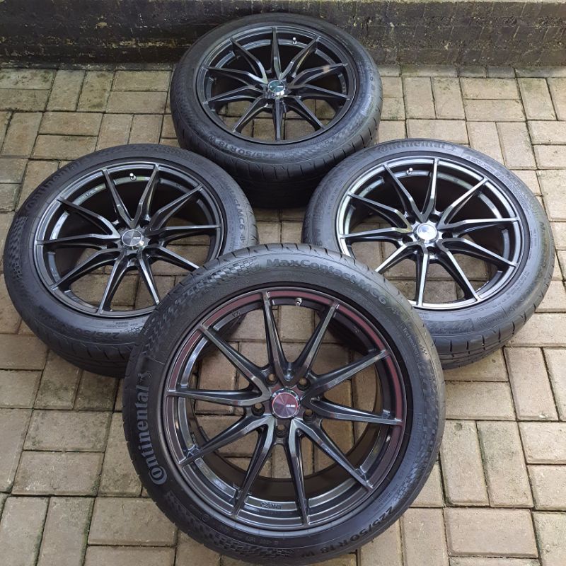 Jual Velg Ring 18 Innova Venturer Vellfire Hrv Crv Xpander Enkei Draco ...