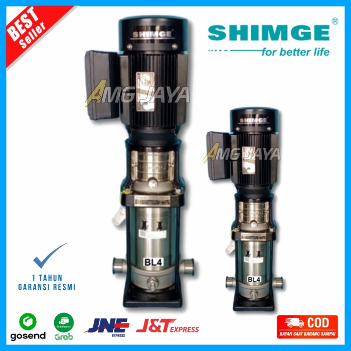Jual Pompa SHIMGE BL 4-6 Vertical Multistage Centrifugal Pump 1Phase ...