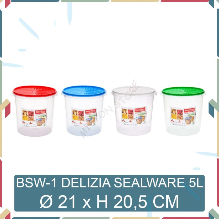 Jual MICTON Lion Star Basic Home BSW-1 Delizia Sealware 5L Toples ...