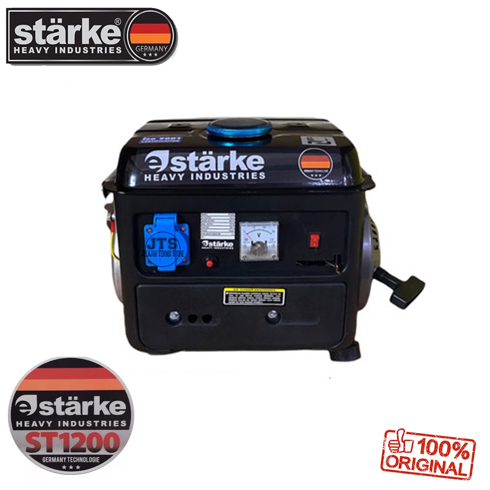 Jual STARKE Mesin Genset Jenset Listrik 750watt ST-1200 Generator ...
