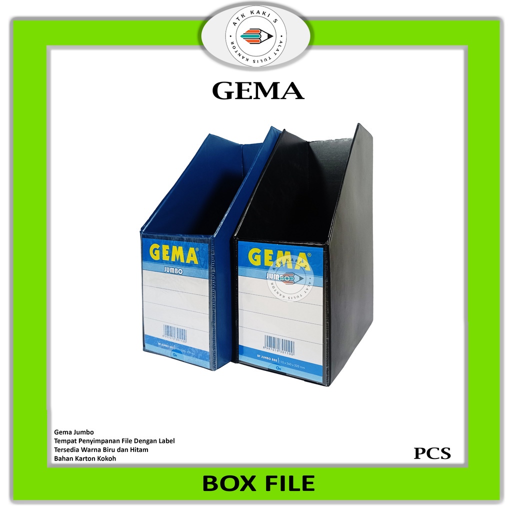 Jual GEMA - Gema Box File Hitam/Biru -PCS | Shopee Indonesia