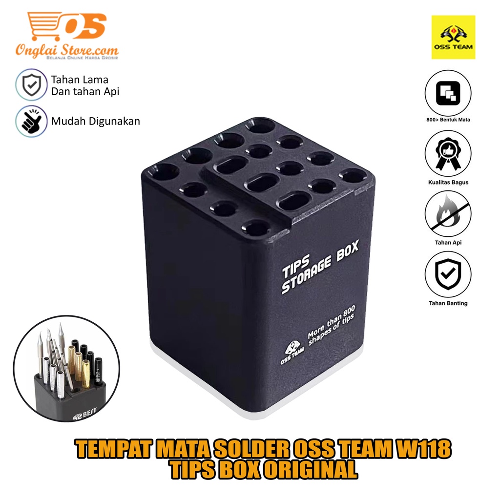 Jual OSS TEAM W118 Tempat Mata Solder Penyimpanan Mata Solder ...