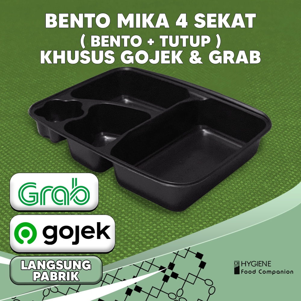 Jual Mika Bento 4 Sekat - Bento Tray - Lunch Box Bento | Shopee Indonesia