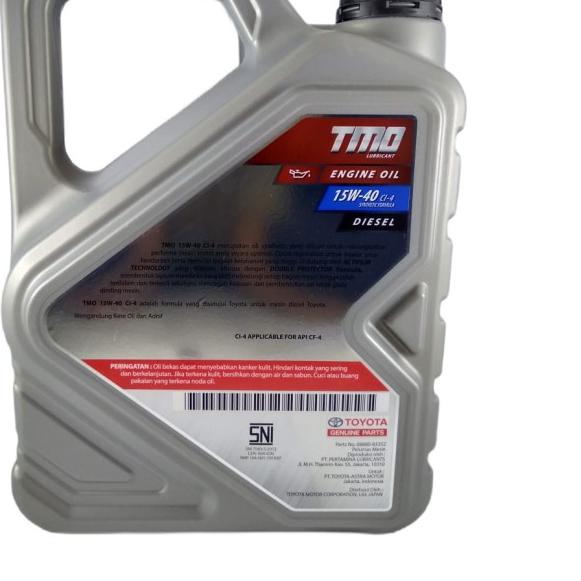 Jual Pelumas - Oli Mesin Diesel TMO Toyota Motor Oil 15W-40 - 4 liter ...
