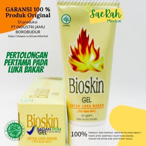 Jual BIOSKIN GEL - Pertolongan Pertama Pada Luka Bakar 60 gram | Shopee Indonesia