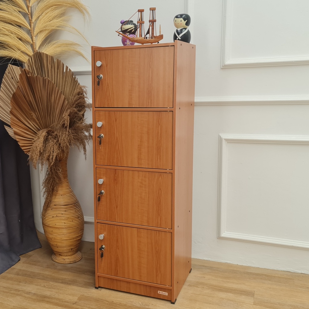 Jual RAK SUSUN LACI SUSUN RAK COKLAT 4 LACI RAK PENYIMPANAN LEMARI ...