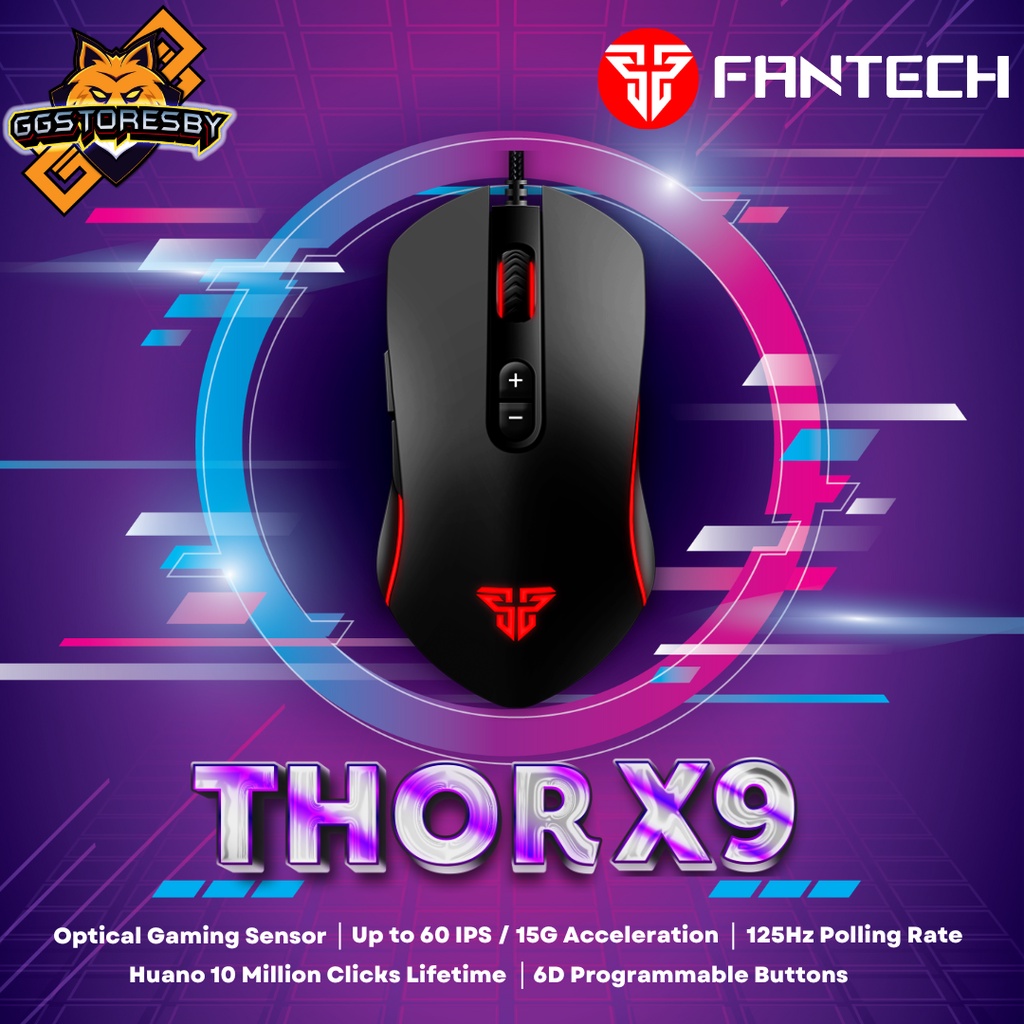 Jual FANTECH THOR X9 Gaming Mouse | Shopee Indonesia