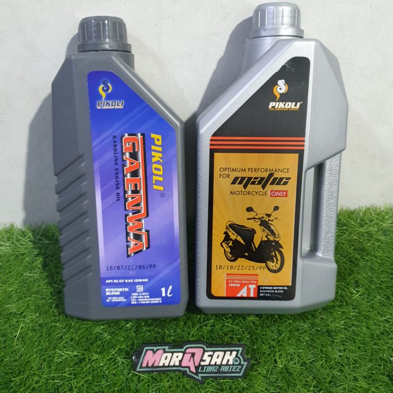 Jual Oli Racing Oli Pikoli Gaenwa SAE 10W40 & 10W30 MATIC 1Lt / 0.8L ...