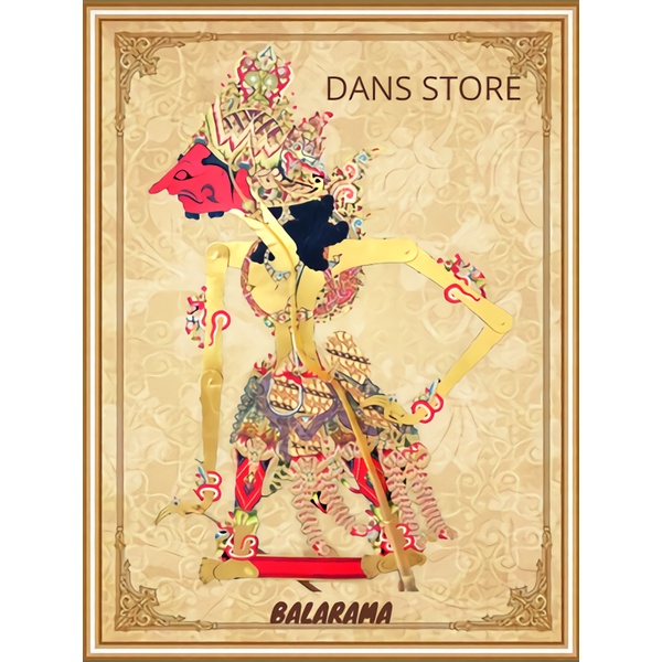 Jual Poster Wayang Kulit Jawa Balarama Untuk Hiasan Dinding Sebagai ...