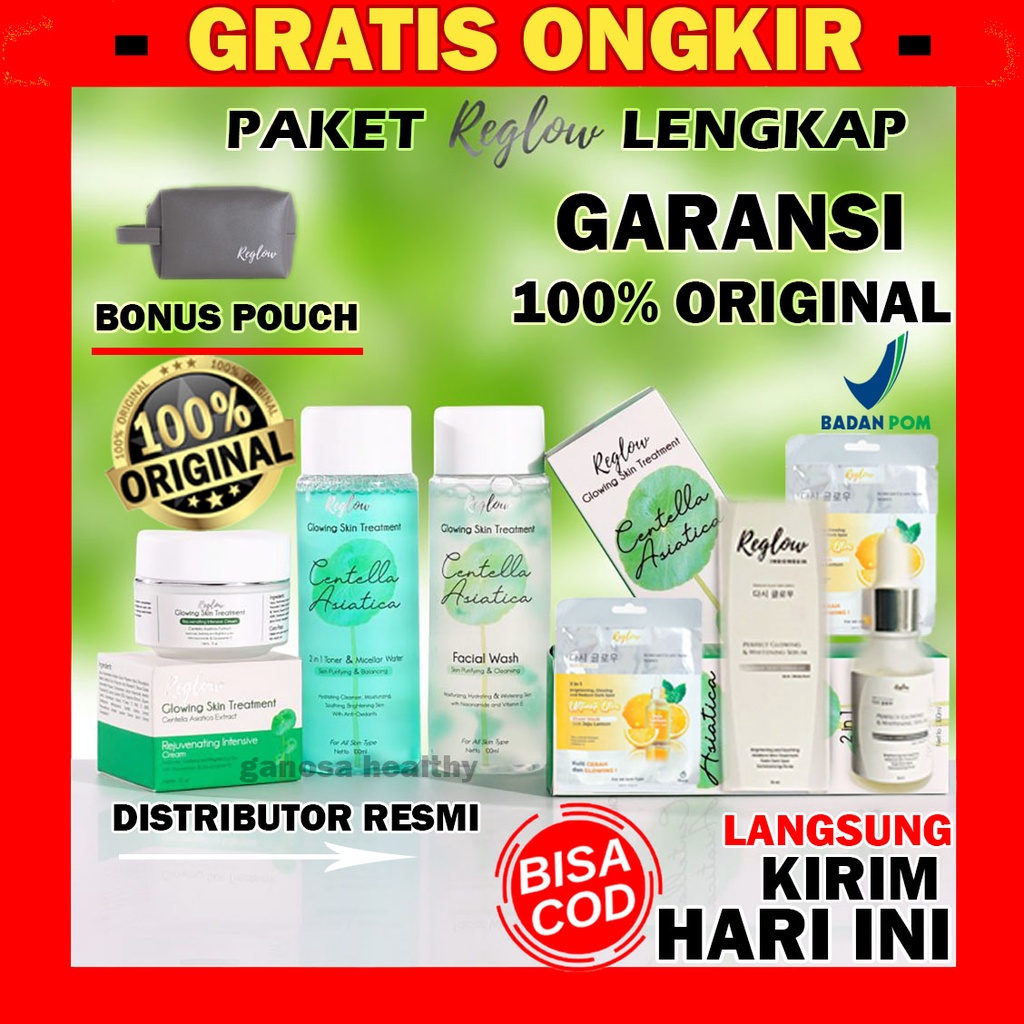 Jual Reglow Glowing Skin Treatment Skincare Original Paket Lengkap By ...