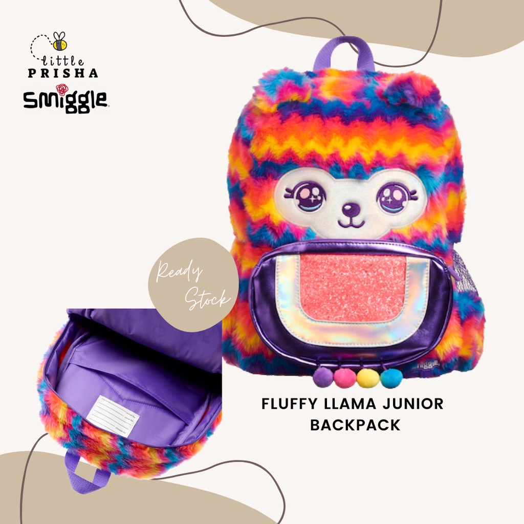 Jual SMIGGLE Fluffy Llama Junior Backpack | Shopee Indonesia