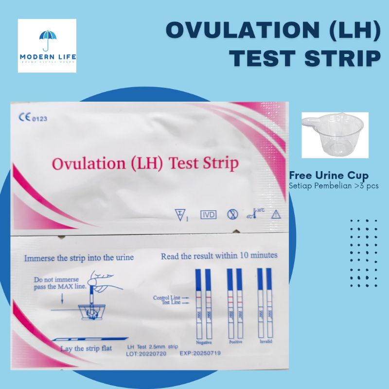 Jual LH test ovulasi tes masa subur ovulation strip ecer tespek test ...