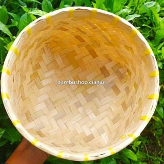 Jual Tumbu Bambu Hampers 18cm | Bakul Anyaman Bambu | Tolok Bambu Wadah ...
