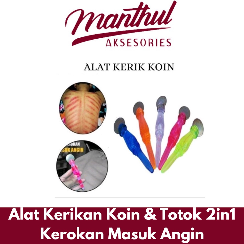 Jual Alat Kerikan Koin & Totok 2in1 Kerokan Masuk Angin Kerik Pijat ...