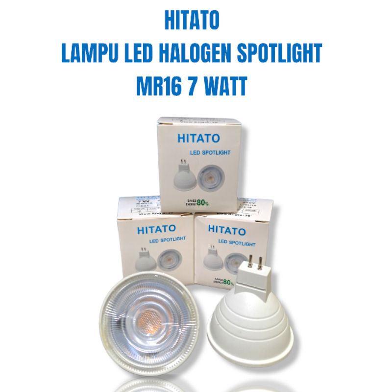 Jual HITATO LED SPOTLIGHT MR16 220V COB LAMPU SOROT PAR 7W 7 WATT | Shopee Indonesia