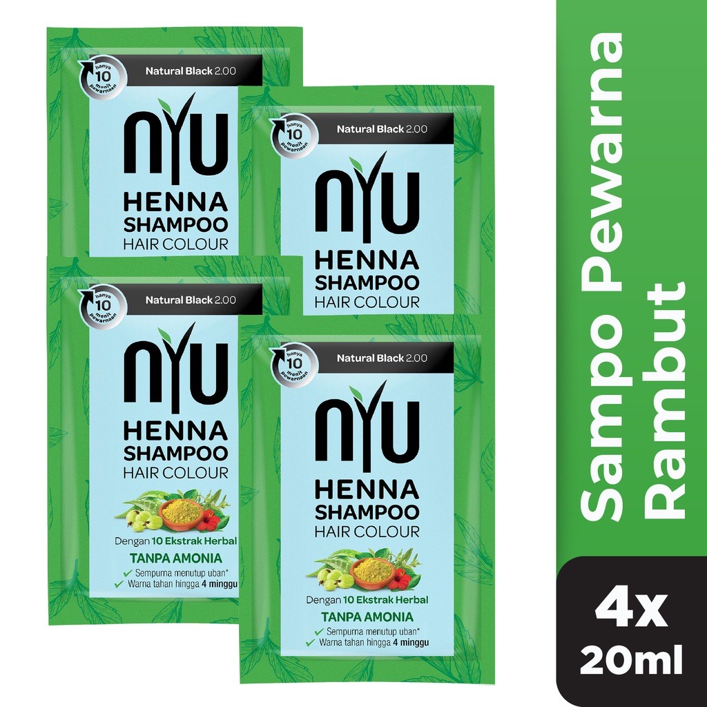 Jual NYU HENNA SHAMPOO HAIR COLOUR | Shopee Indonesia