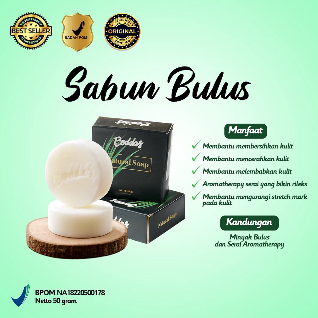 Jual Sabun Minyak Bulus dan Serai Alami Boddas Natural | Shopee Indonesia