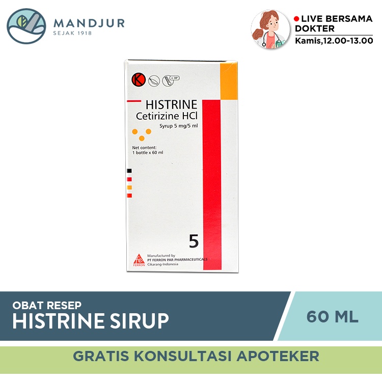 Jual Histrine Sirup 60ml | Shopee Indonesia