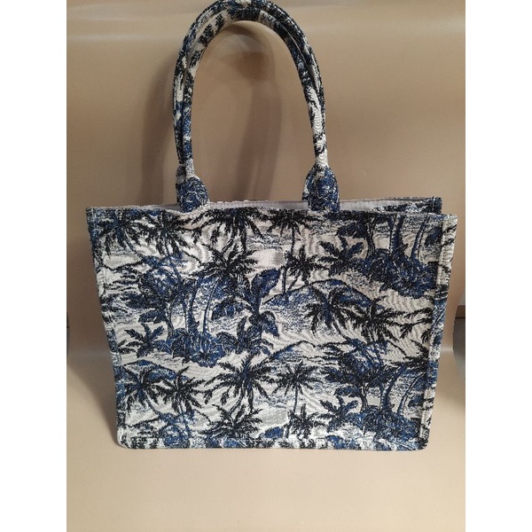 Jual tas tote bag large HNM original bekas prelived second | Shopee ...