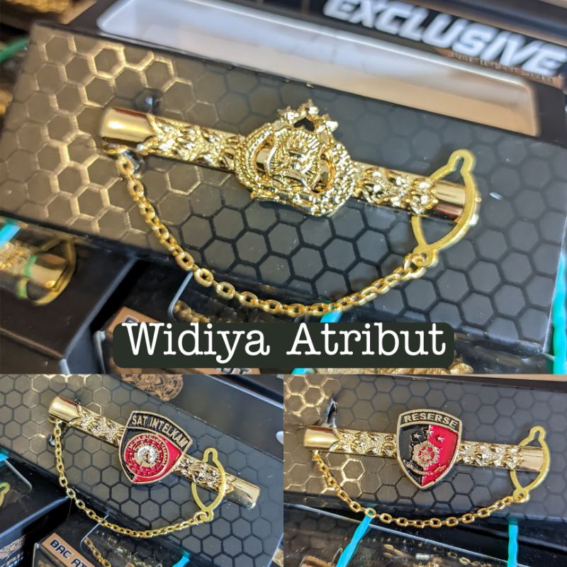 Jual Jepitan Dasi Polisi Polri Logo Tribrata Reserse Sat Intelkam Model ...