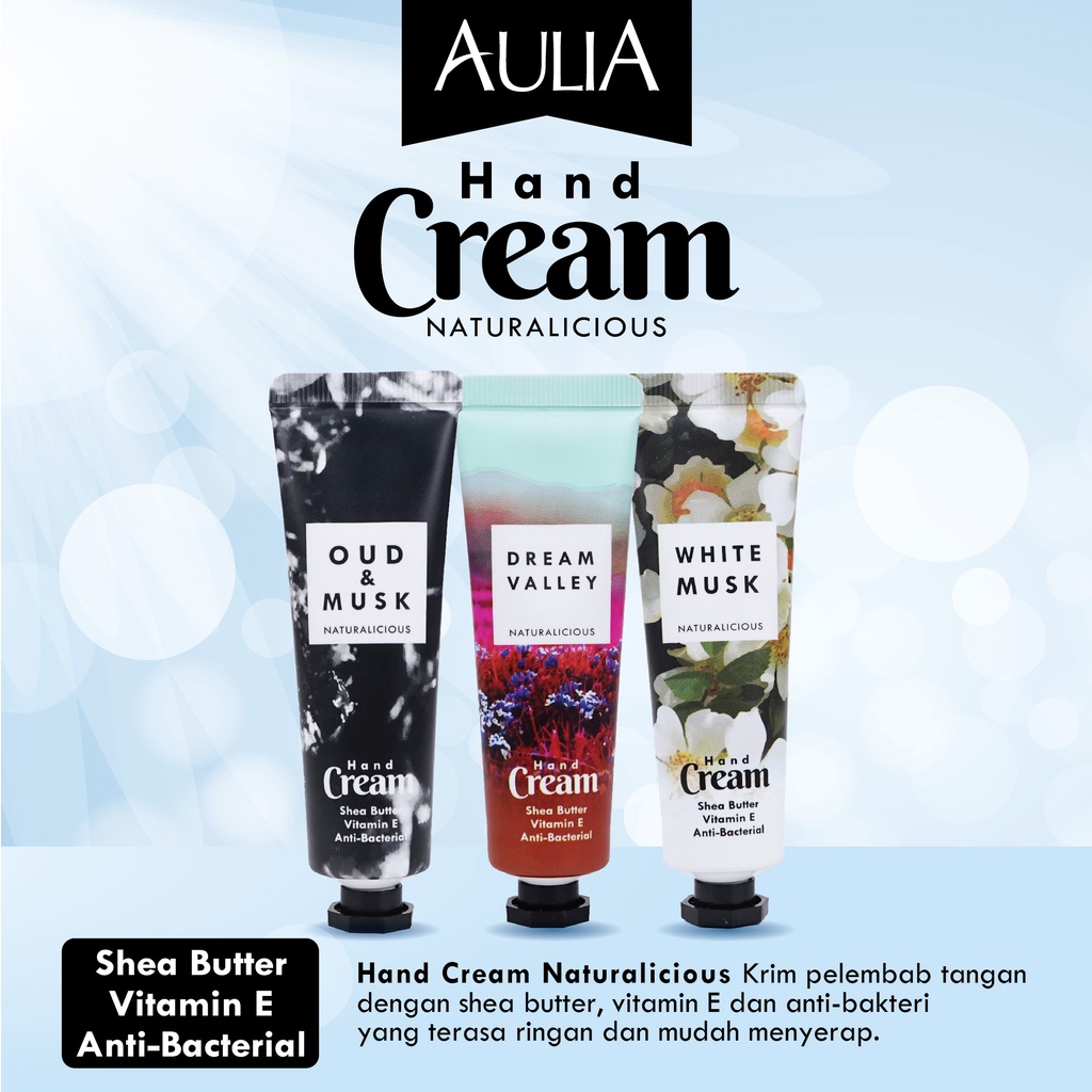 Jual AULIA Naturalicious Hand Cream ( With Shea Butter and Vitamin E ...
