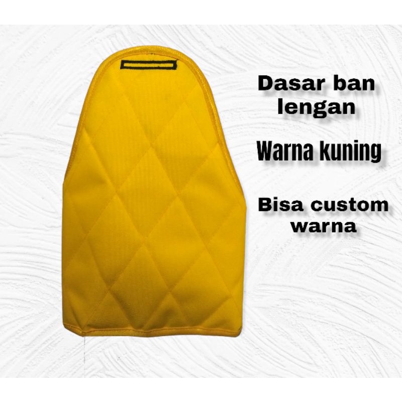 Jual dasar ban lengan merah - kuning motif zigzag bisa custom warna ...