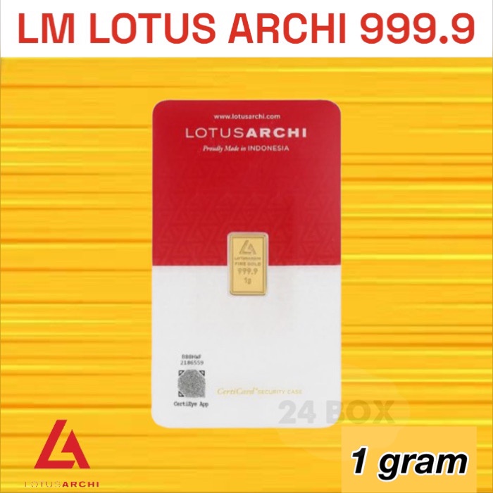 Jual LM LOTUS ARCHI 1 GR , LOGAM MULIA LOTUS ARCHI GOLD MERAH PUTIH 1 ...