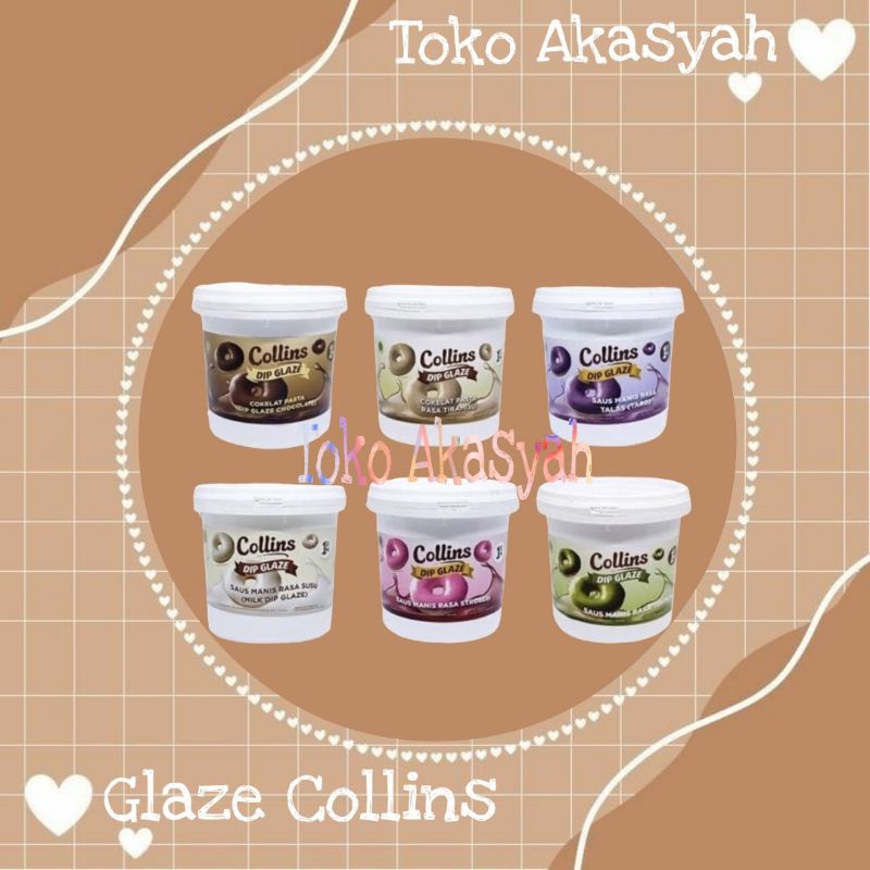 Jual Collins Dip Glaze 1 Kg || Topping Makanan, Roti, Donat, Kue ...