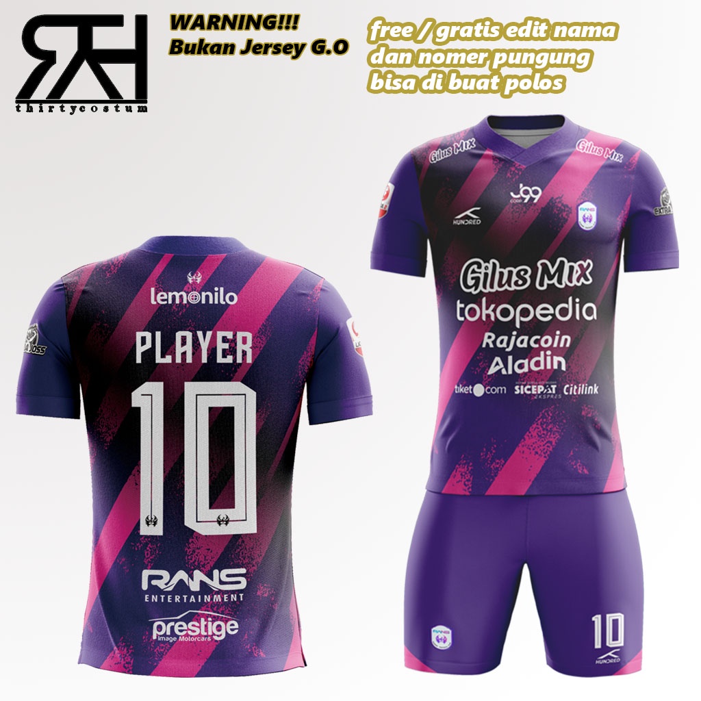 Jual Jersey RANS NUSANTARA HOME 2022-2023 full printing free nama dan ...