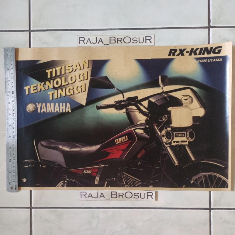 Jual Poster brosur katalog iklan jumbo Yamaha RX King Master 1995 | Shopee Indonesia