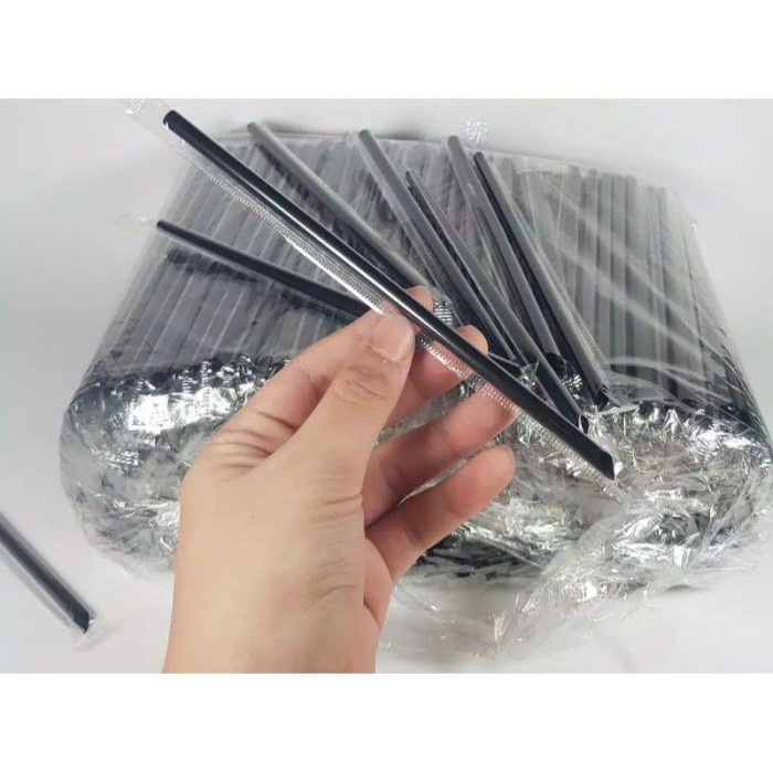 Jual SEDOTAN STERIL 6MM 20CM HITAM DAN BENING ISI 1 PACK 300 PCS ...