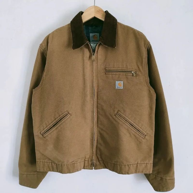 Jual J01-BRN CARHARTT DETROIT JACKET | Shopee Indonesia