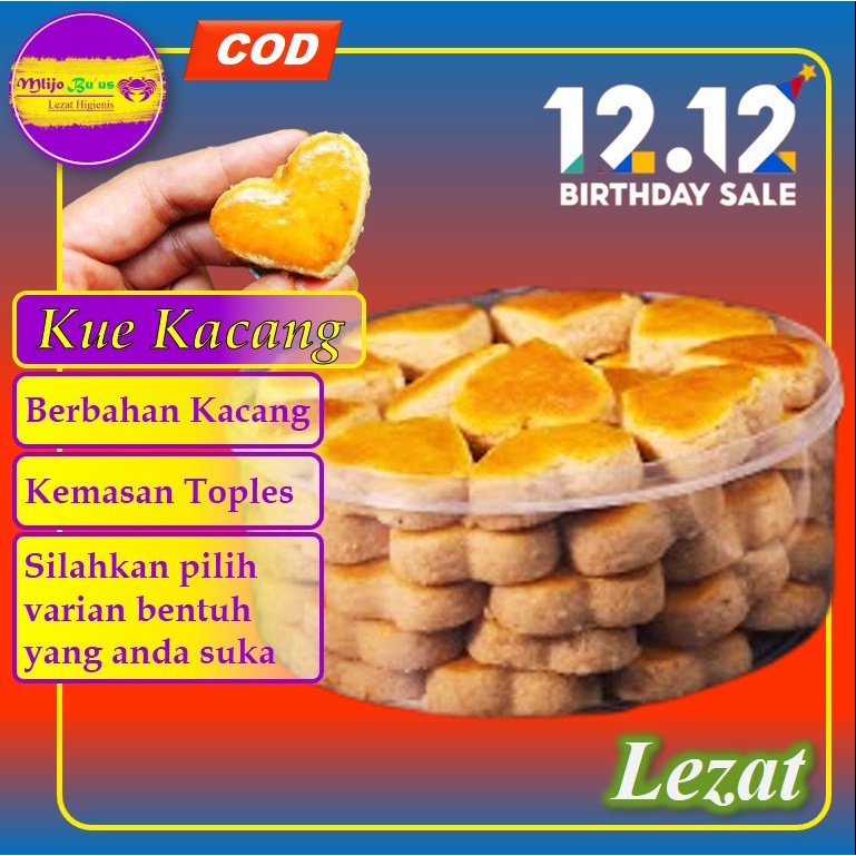 Jual Makanan Kue Kering Kacang Kemasan Toples Camilan Cemilan Hari Raya ...