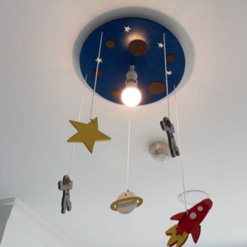 Jual lampu plafon planet, gantungan plafon astronot | Shopee Indonesia
