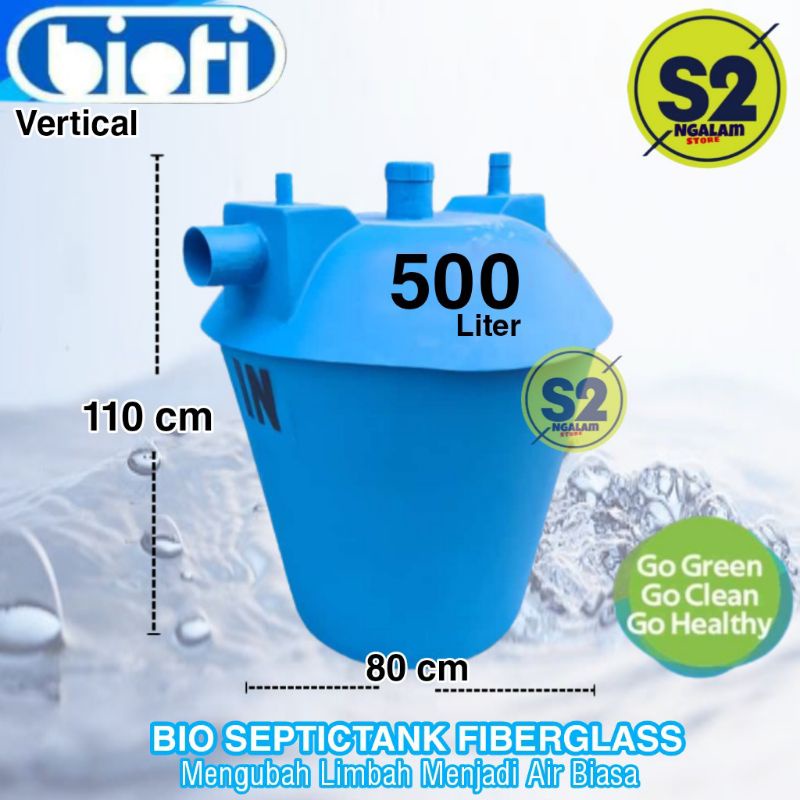 Jual Tandon Air /Toren Air - BIO FI BIOSEPTIC TANK FIBERGLASS 500 Liter ...