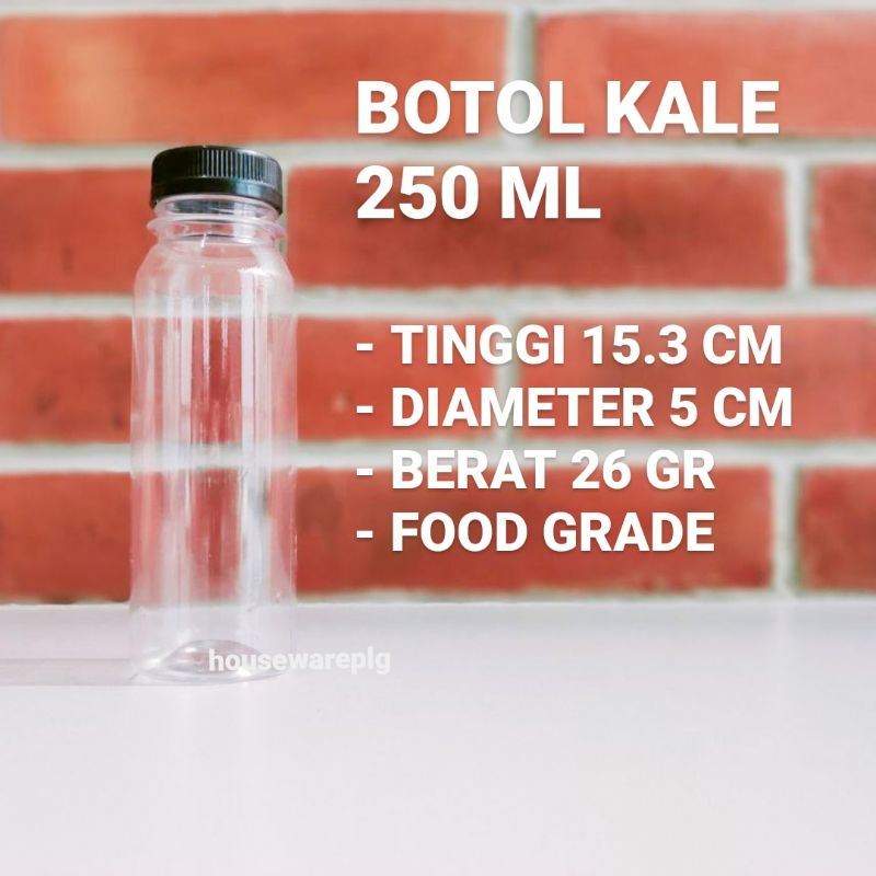 Jual Botol Kale 250 Tebal - Botol Plastik Tebal 250 ml - Botol Madu 250 ...