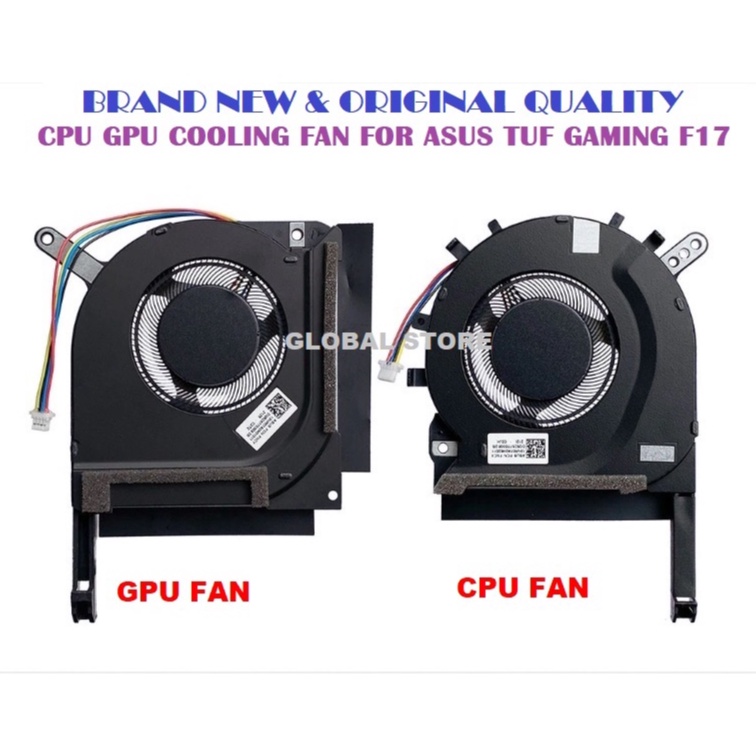 Jual CPU GPU Cooling Fan Kipas Asus TUF F15 F17 FX506HM FX506HE FA506IC ...